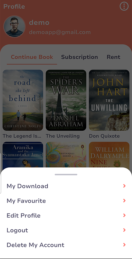 Android EBook App (Books App, PDF, ePub, Online Book Reading, Download ...